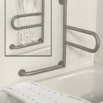 decorative and unique grab bars for bathroom safety